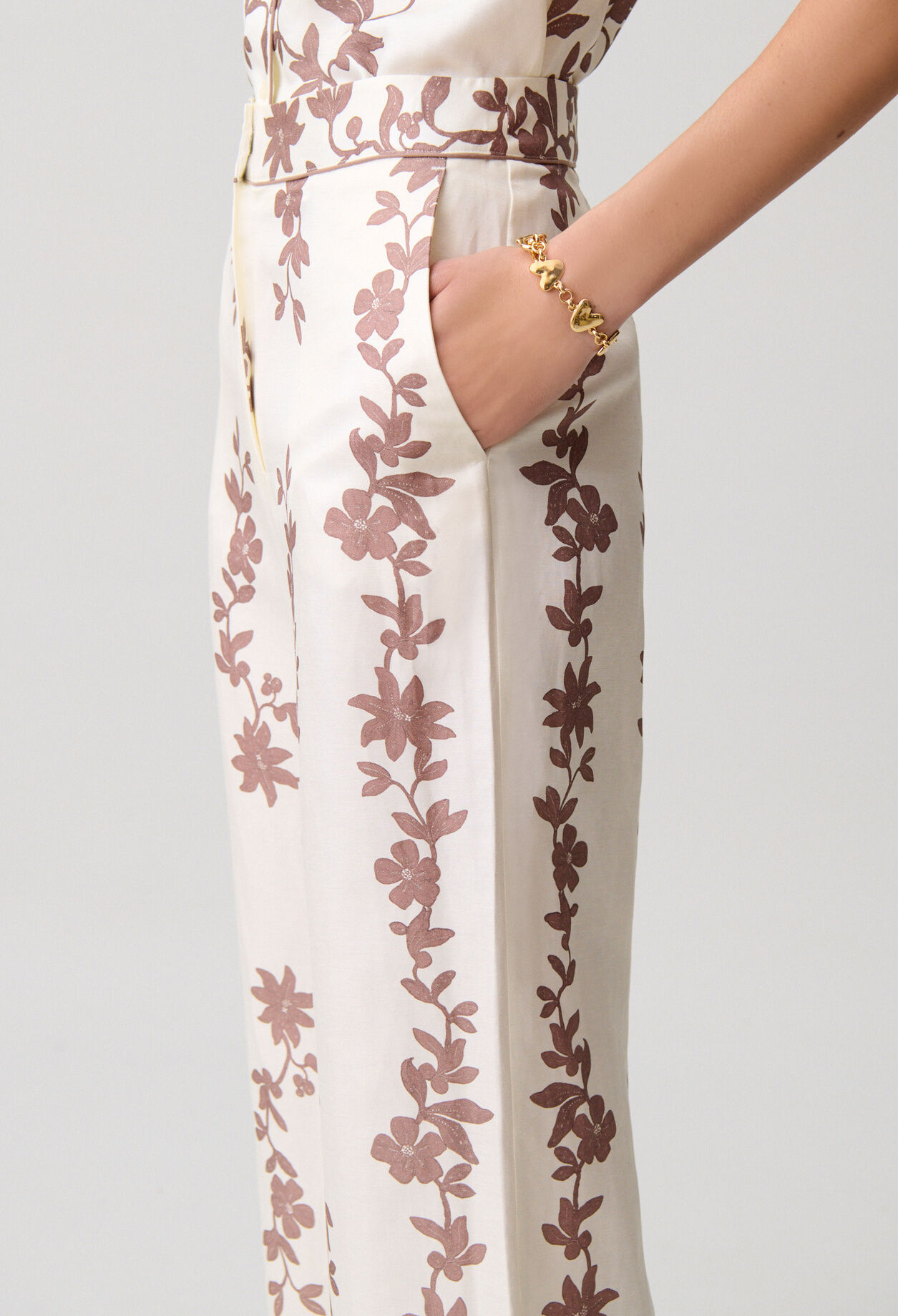 Floral wide-leg trousers for women | Claudie Pierlot